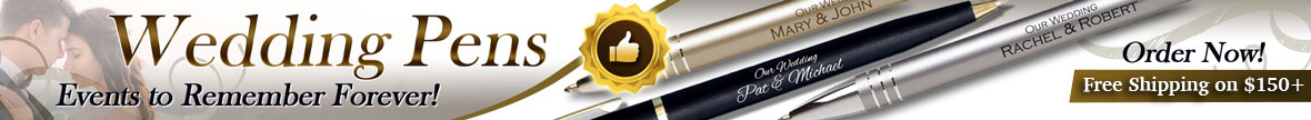 Personalized Wedding pens - Custom Wedding Favors - 4Pens.com